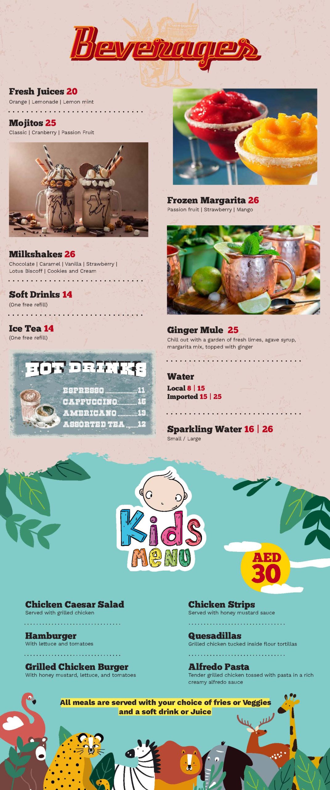Dinein Menu English – Texas Fire Grill